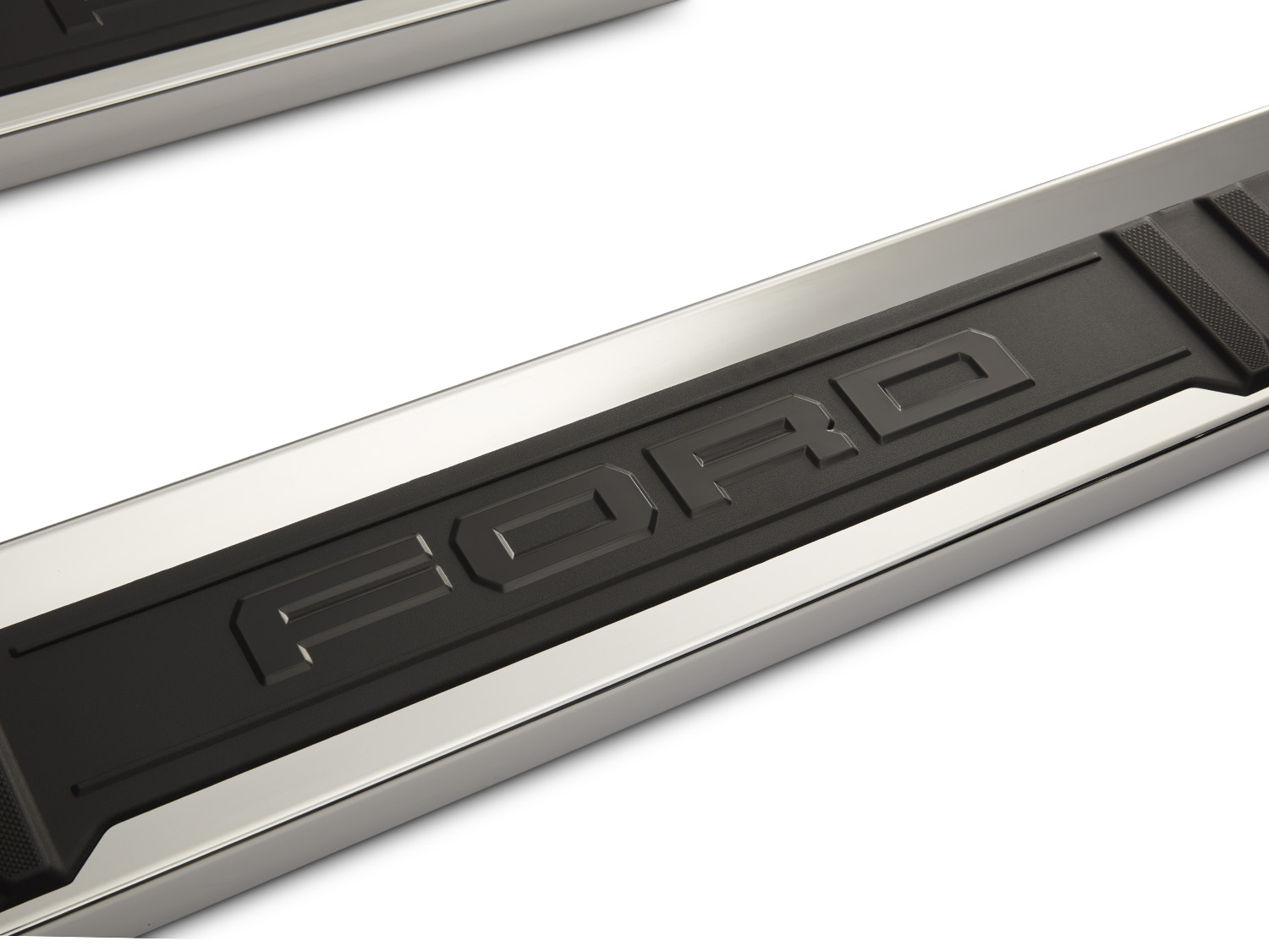 F-150 SuperCrew® 2021-2025 6" Chromed Aluminum Angular Step Bar ...