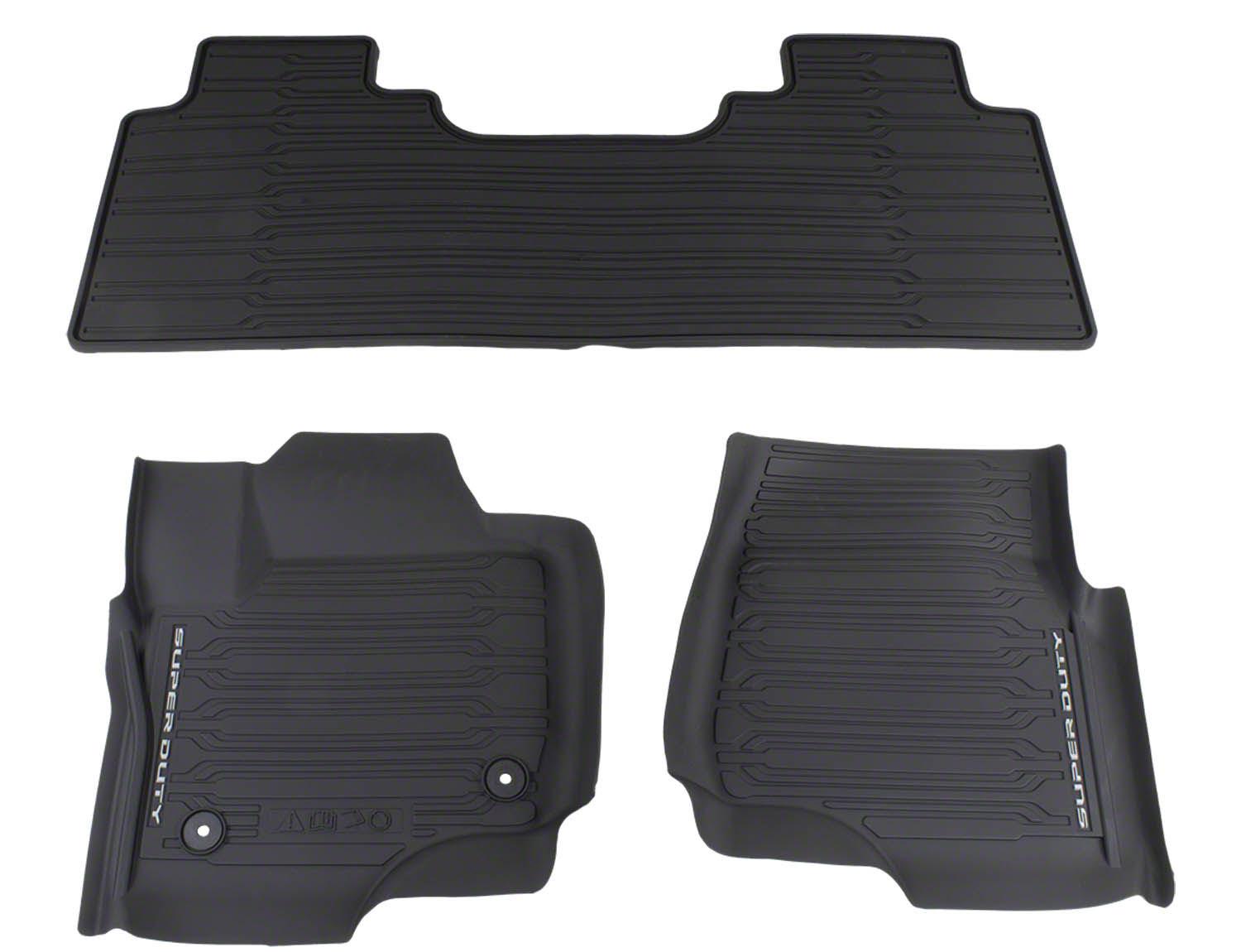 Super Duty 2023-2026 3pc Tray Style Floor Liner for Carpet Flooring ...