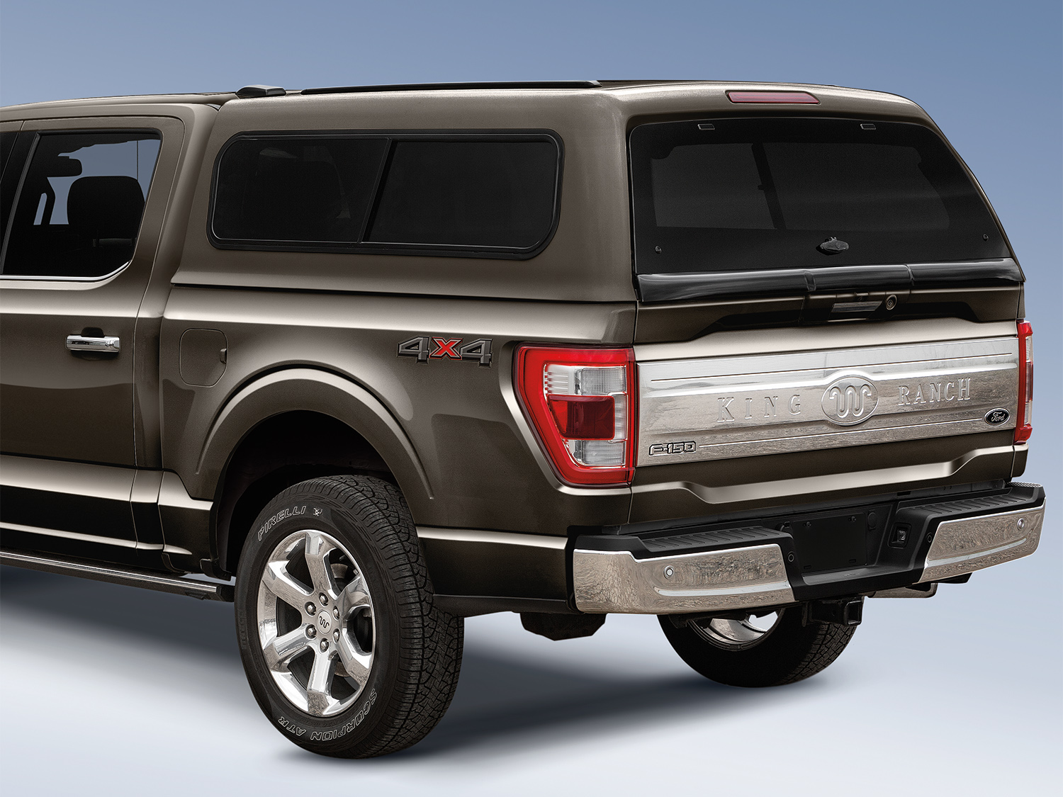 F-150 2021-2023 Leer Group Stone Gray CabHigh Sport Bed Cap for 5.5 Bed ...