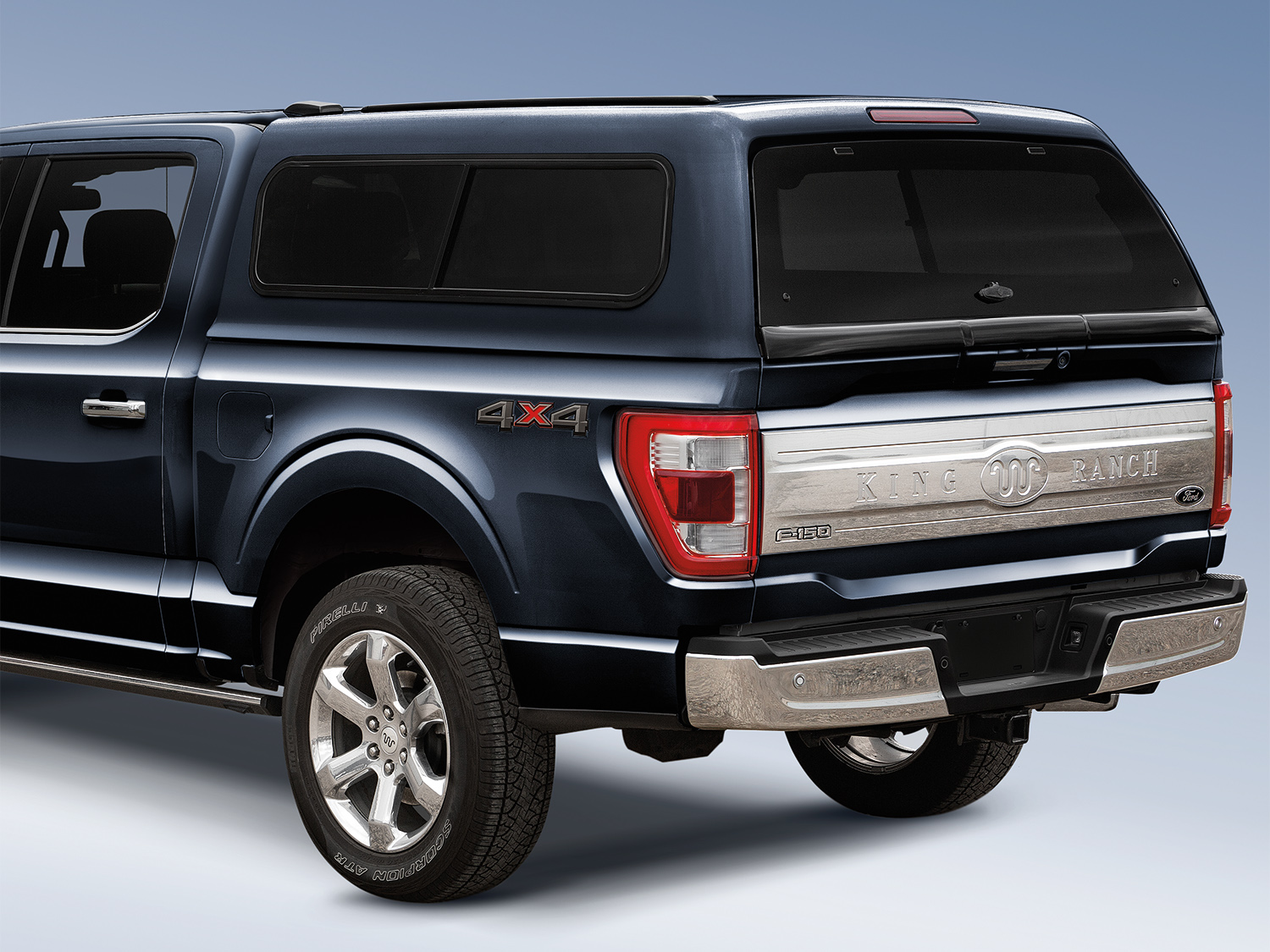 F-150 2021-2026 Leer Group Antimatter Blue CabHigh Sport Bed Cap for 6. ...