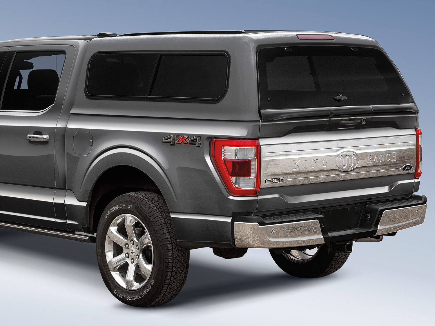 F-150 2021-2025 Leer Group Carbonized Gray CabHigh Sport Bed Cap for 6. ...