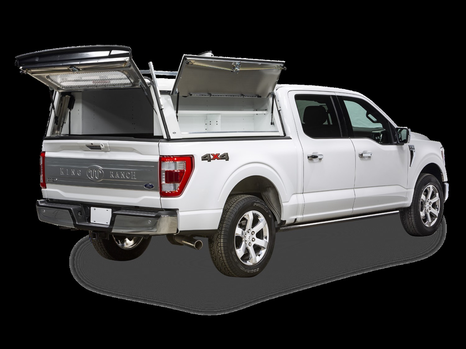 F-150 2021-2026 Leer Group Oxford White Cab High Commercial Bed Cap ...