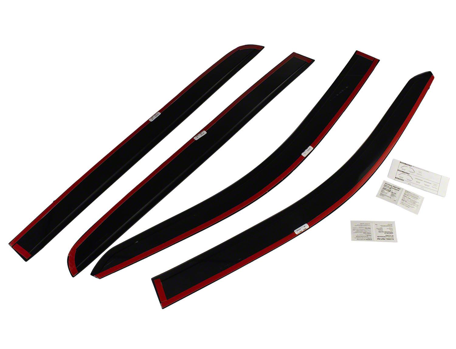 Ranger 2019-2025 Side Window Deflectors - Low Profile, Smoke by Husky ...