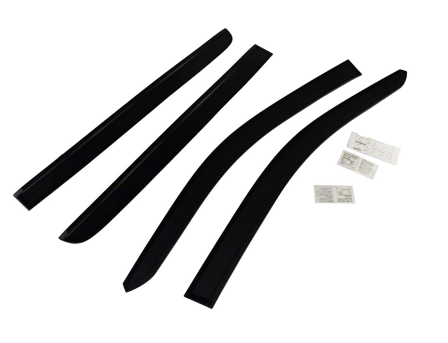 Ranger 2019-2025 Side Window Deflectors - Low Profile, Smoke by Husky ...