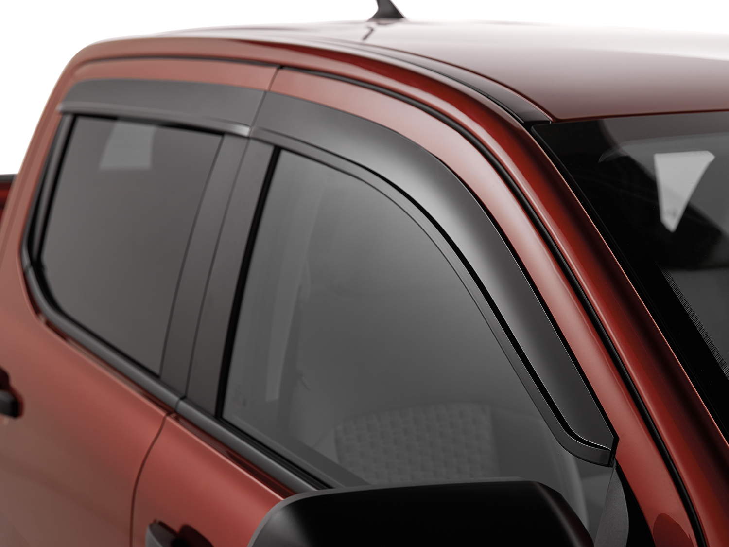 Ranger 2019-2025 Side Window Deflectors - Low Profile, Smoke by Husky ...