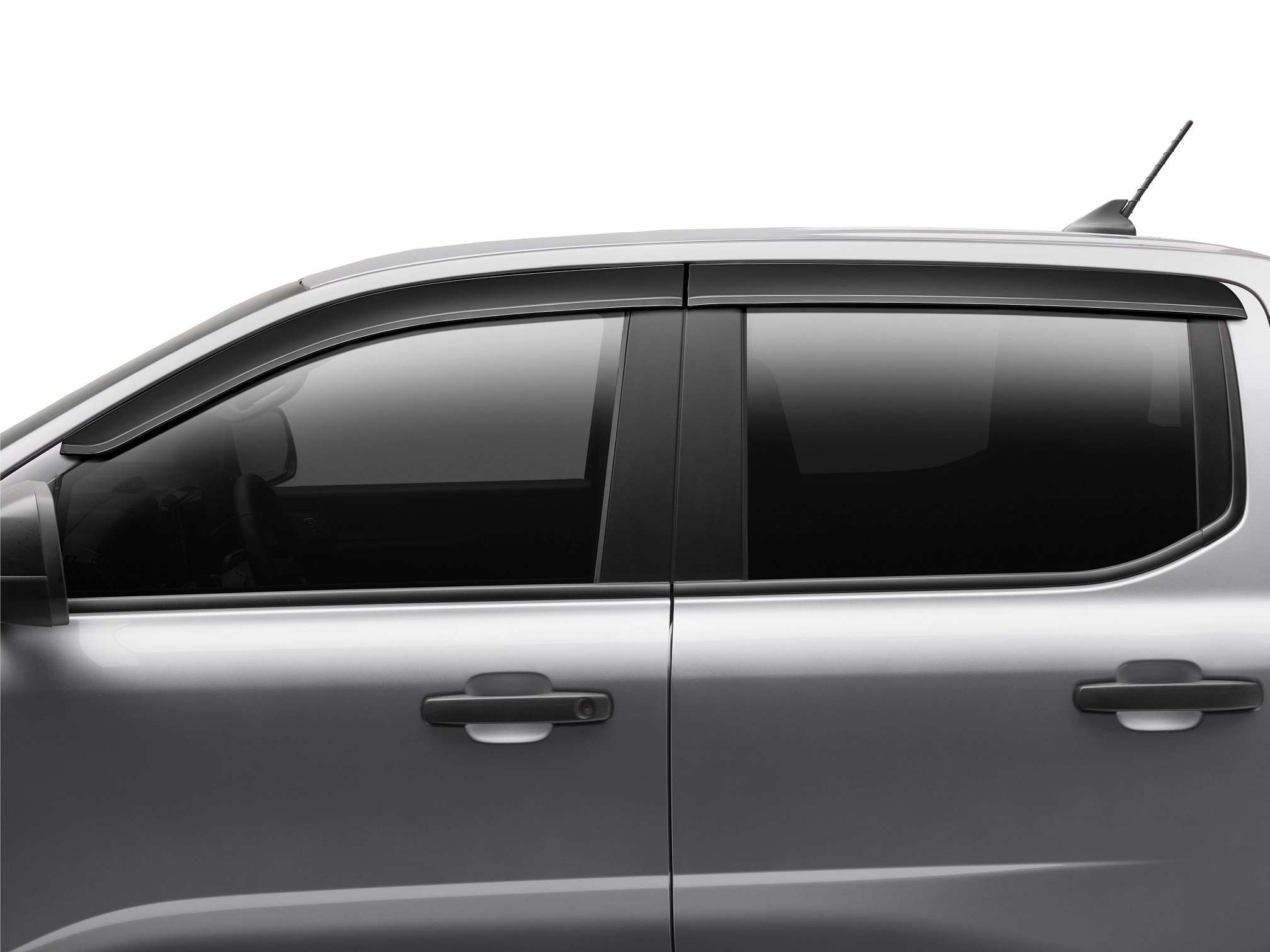 Ranger 2019-2025 Side Window Deflectors - Low Profile, Smoke by Husky ...