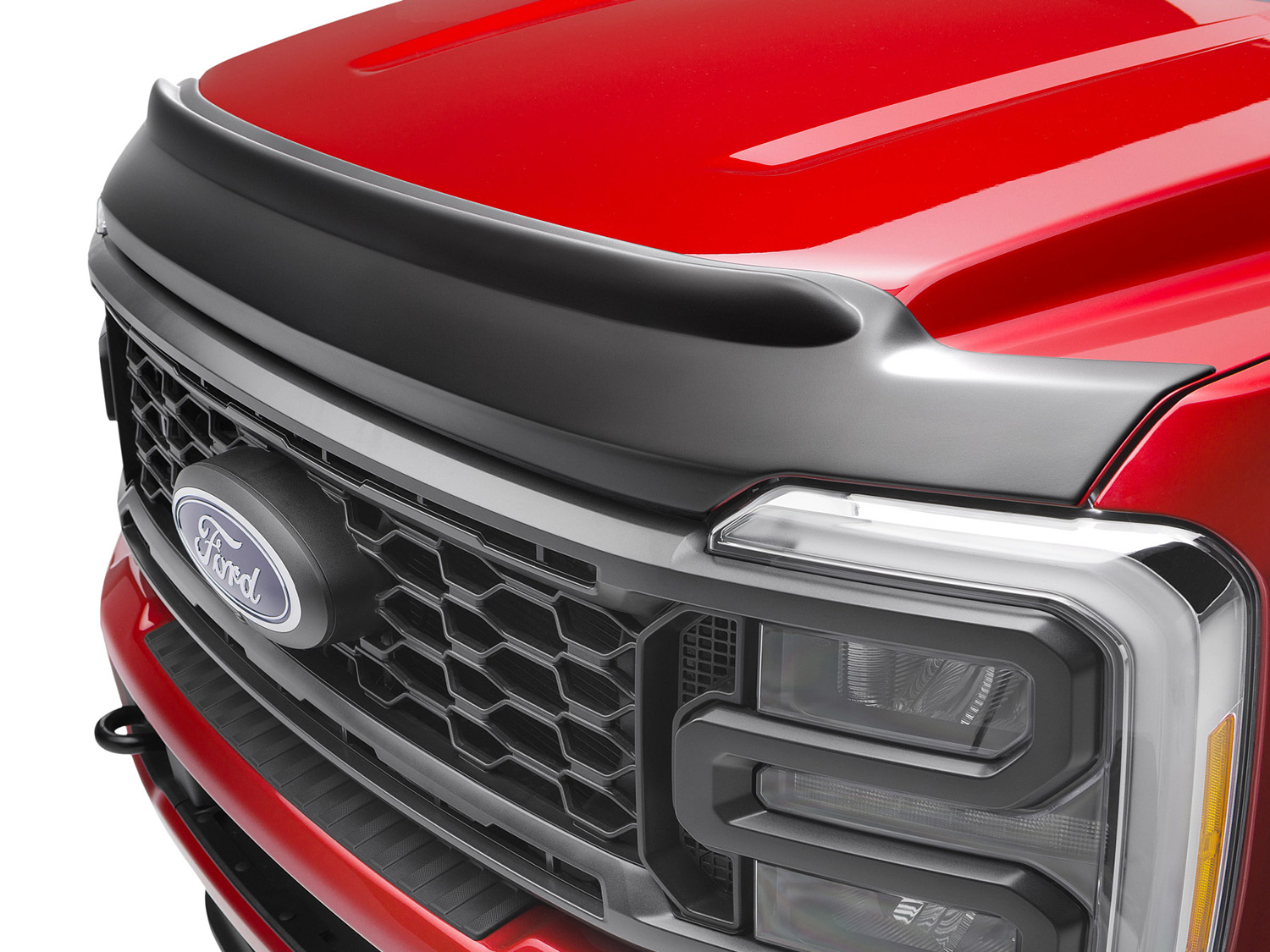 Super Duty 2023-2025 Lund® Black Textured Aeroskin II Hood Protector ...