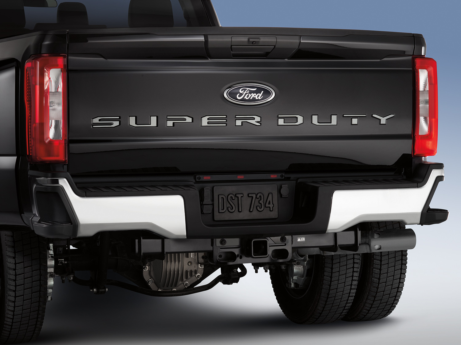 Super Duty 2023-2026 Putco® Black Platinum Stainless Steel Tailgate ...