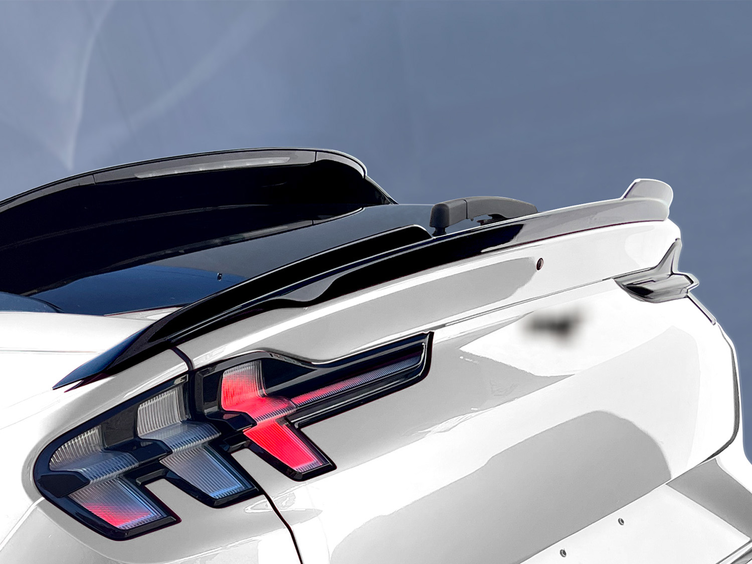 Mustang Mach-E 2021-2026, Air Design® Gloss Black Rear Deck Spoiler for ...