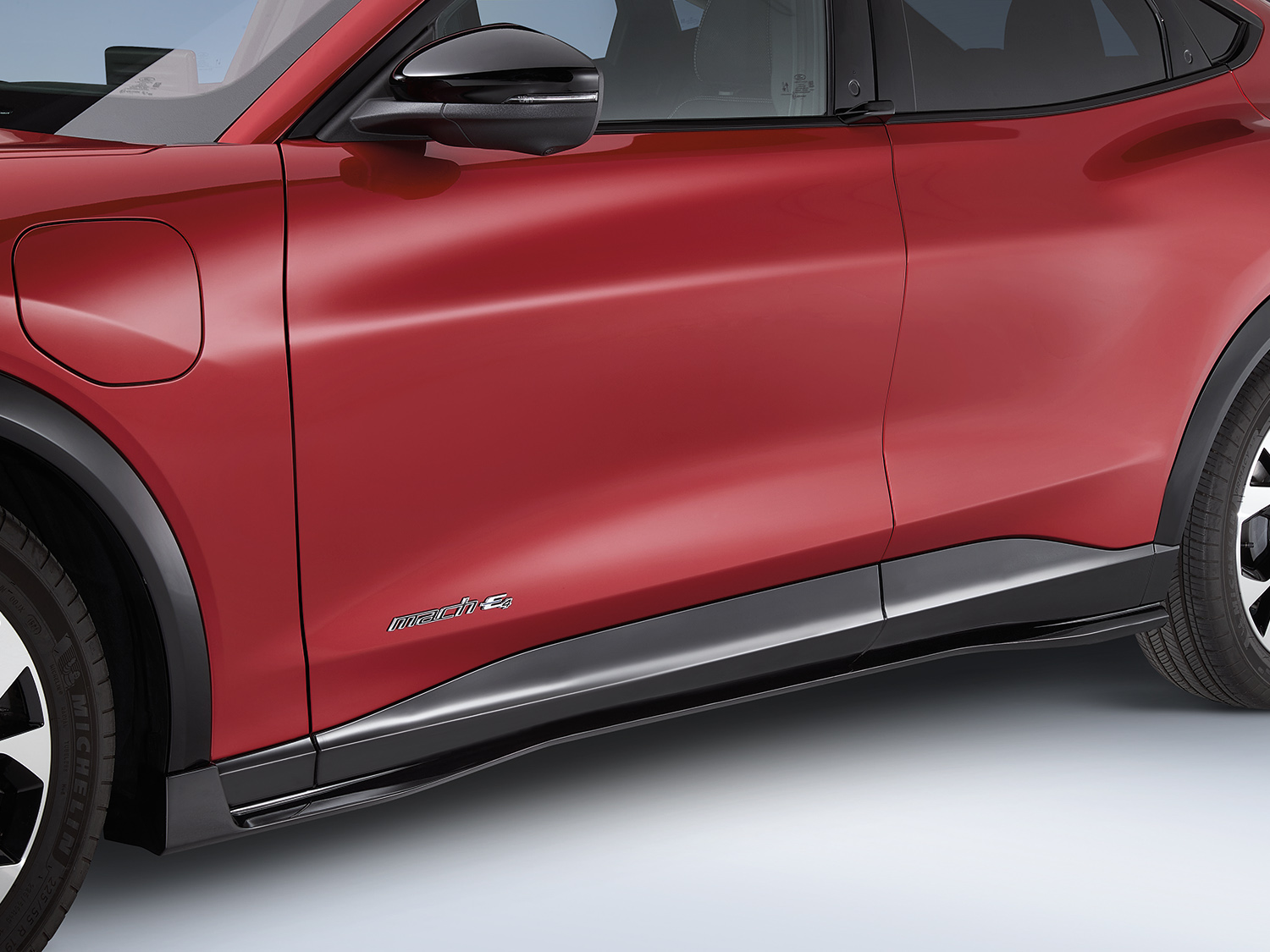 Mustang Mach-E 2021-2025 Air Design® Gloss Black Lower Side Rocker ...