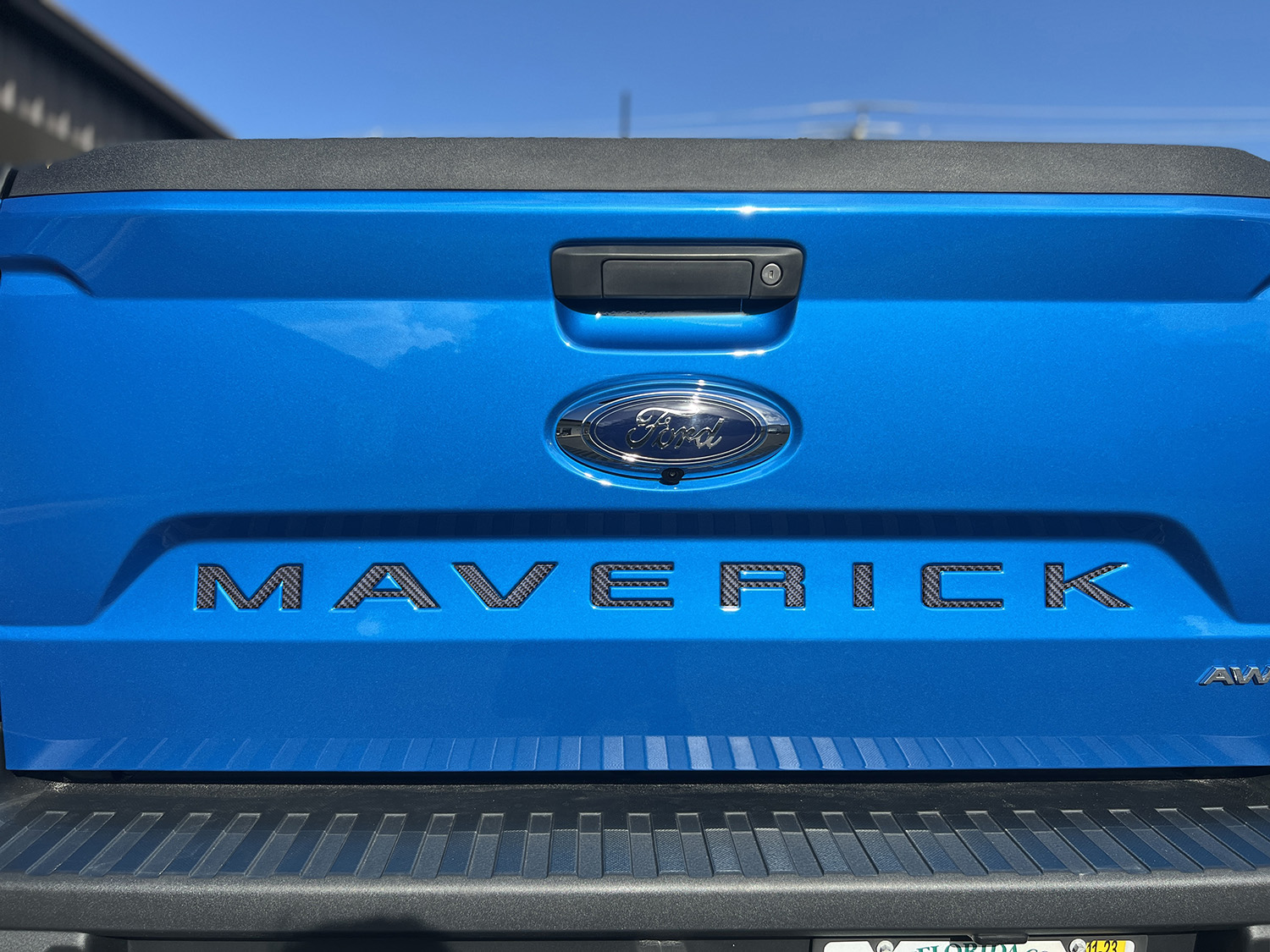 Maverick 2022-2025 TufSkinz Carbon Fiber Domed Tailgate Lettering ...