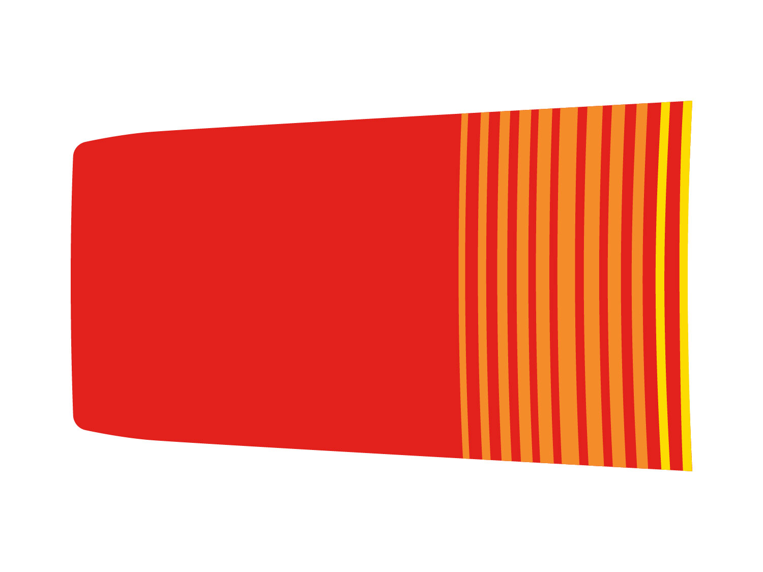 Ranger 2024-2025 Retro Red, Orange & Yellow Hood Graphics | Accessories ...