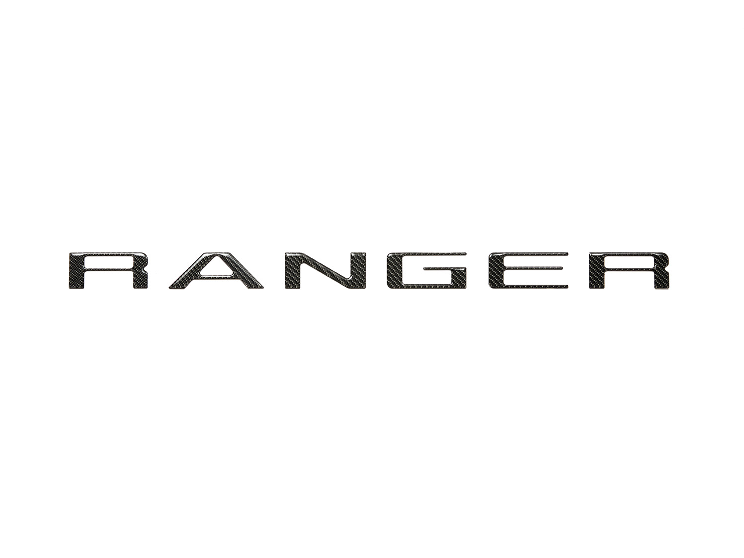 Ranger 2024-2025 TufSkinz Carbon Fiber Domed Tailgate Letters ...