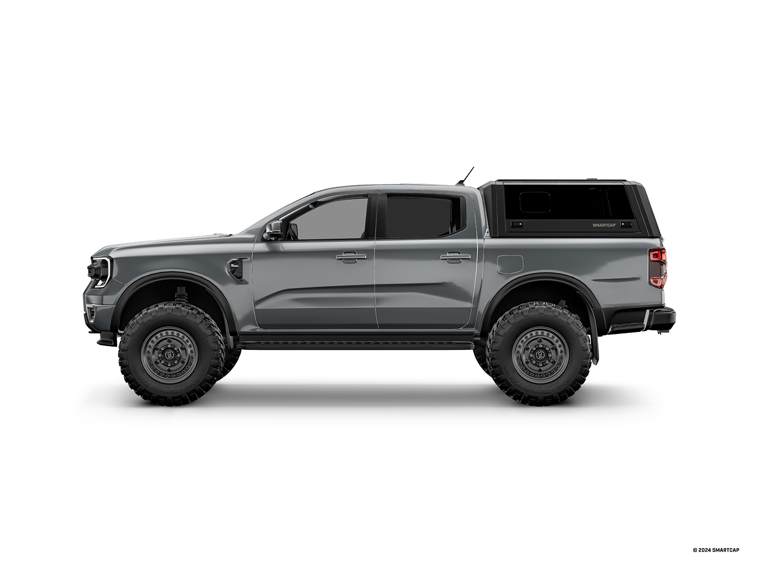 Ranger 2024-2025 Matte Black Smart Bed Cap for 5ft Bed | Accessories ...