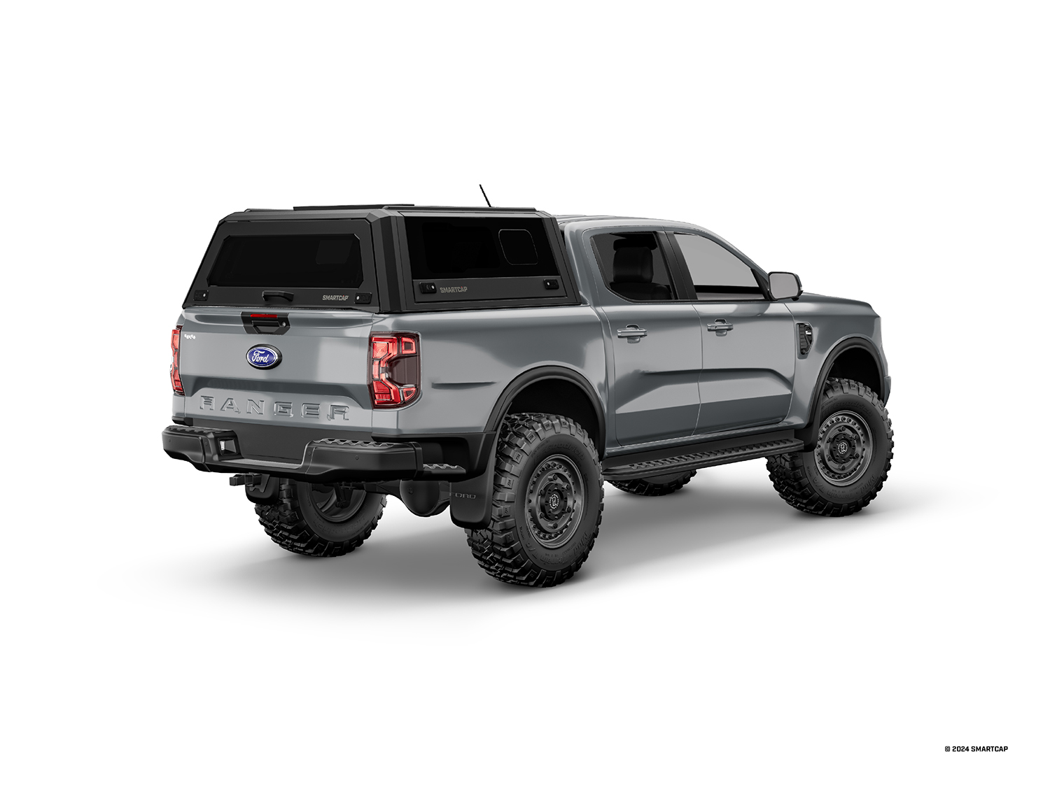 Ranger 2024-2025 Matte Black Smart Bed Cap for 5ft Bed | Accessories ...