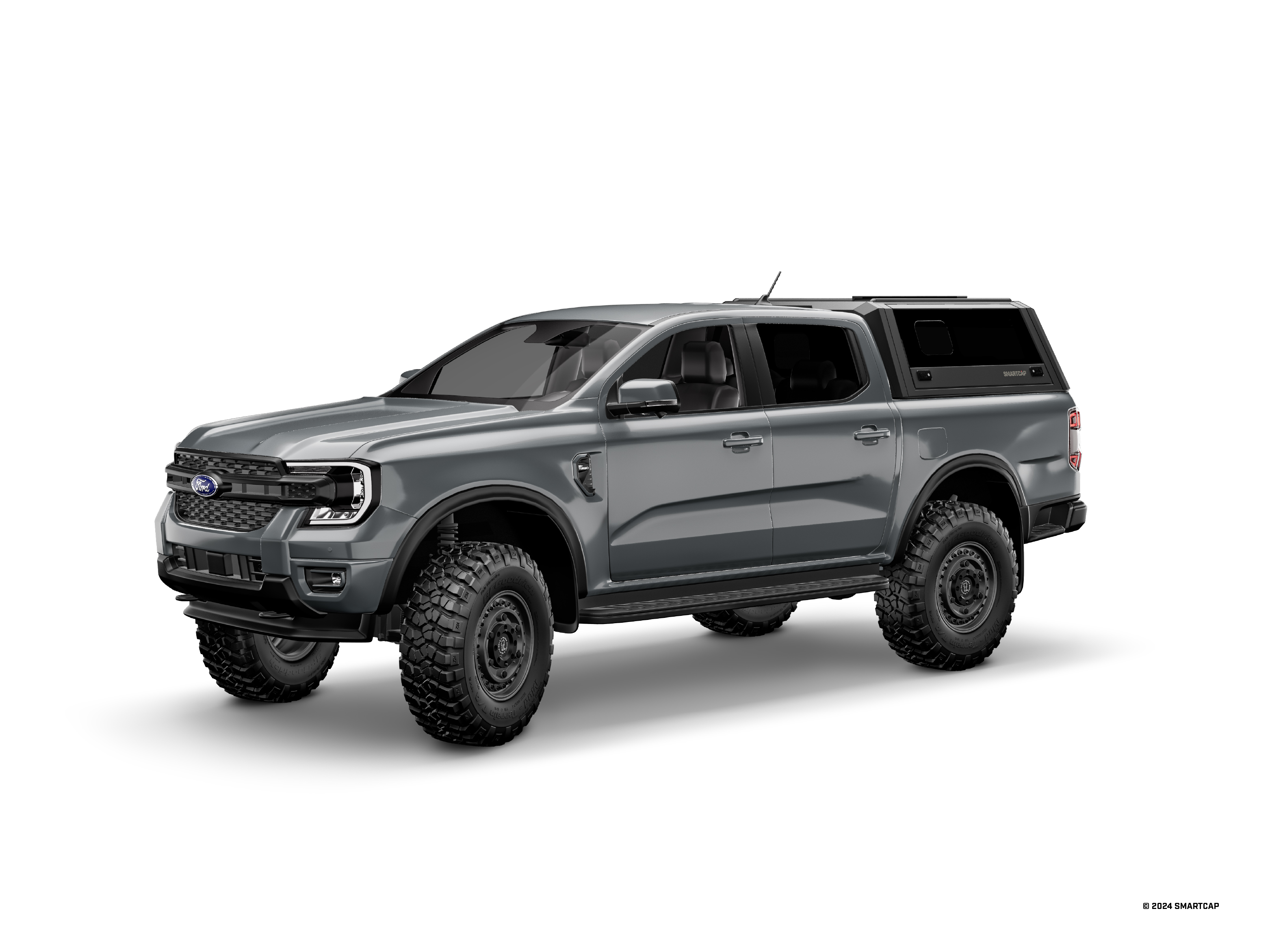 Ranger 2024-2025 Matte Black Smart Bed Cap for 5ft Bed | Accessories ...