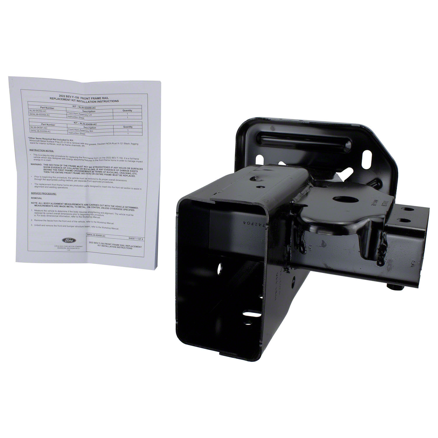 Frame Rail End Replacement Kit - Right (BEV) | Parts | Ford.com
