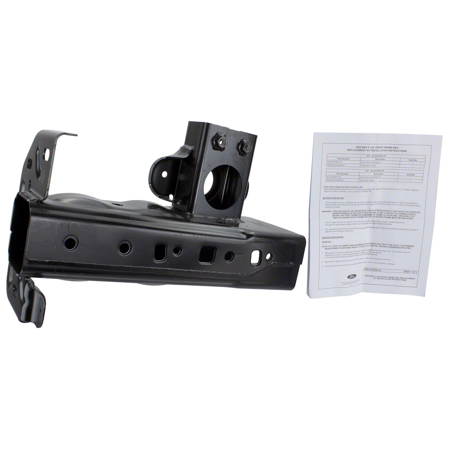 Frame Rail End Replacement Kit - Left (BEV) | Parts | Ford.com
