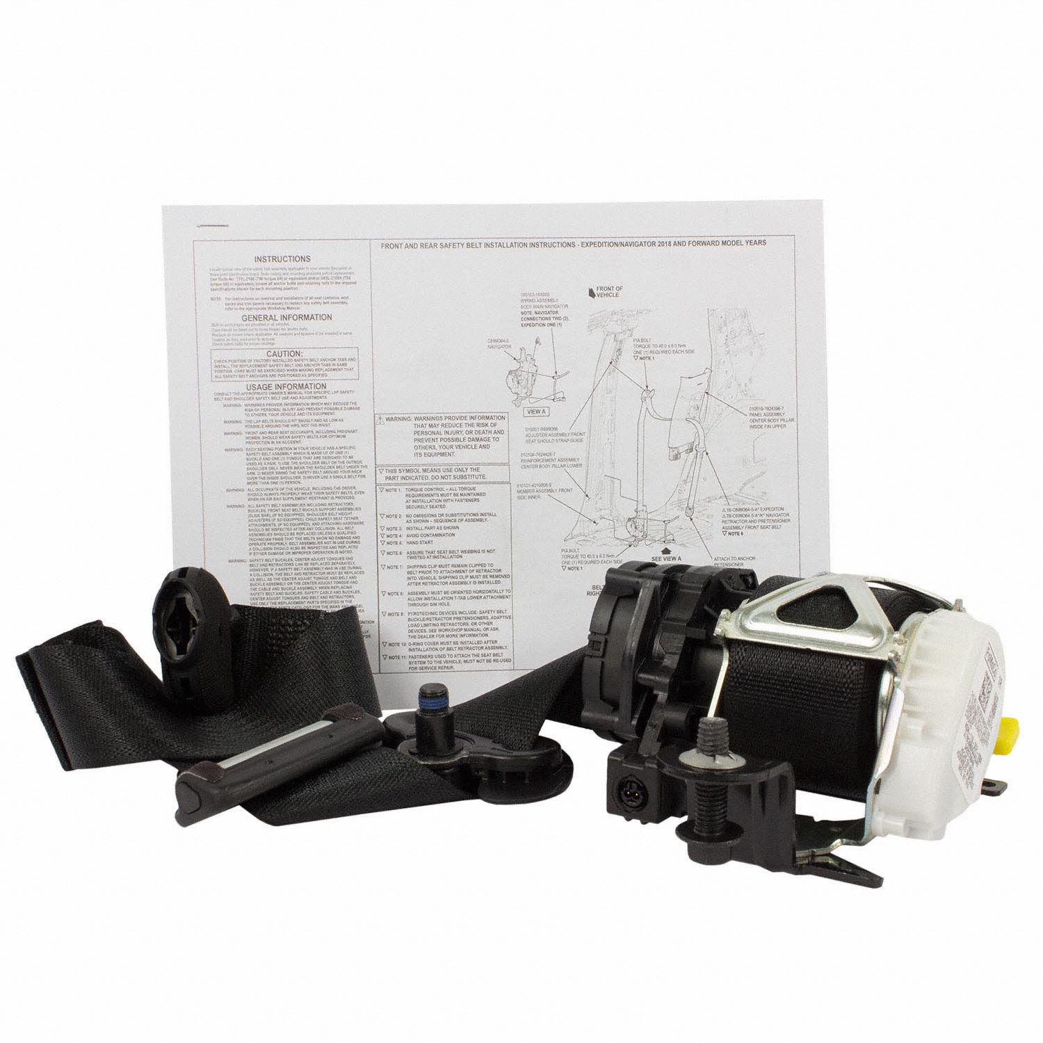 Seat Belt Lap and Shoulder Retractor Pretensioner - Right, Front ...