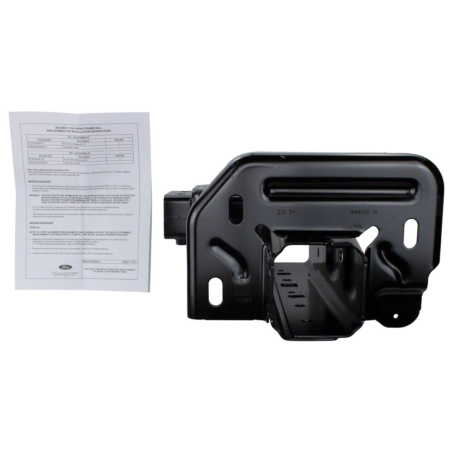 Frame Rail End Replacement Kit - Right (BEV) | Parts | Ford.com