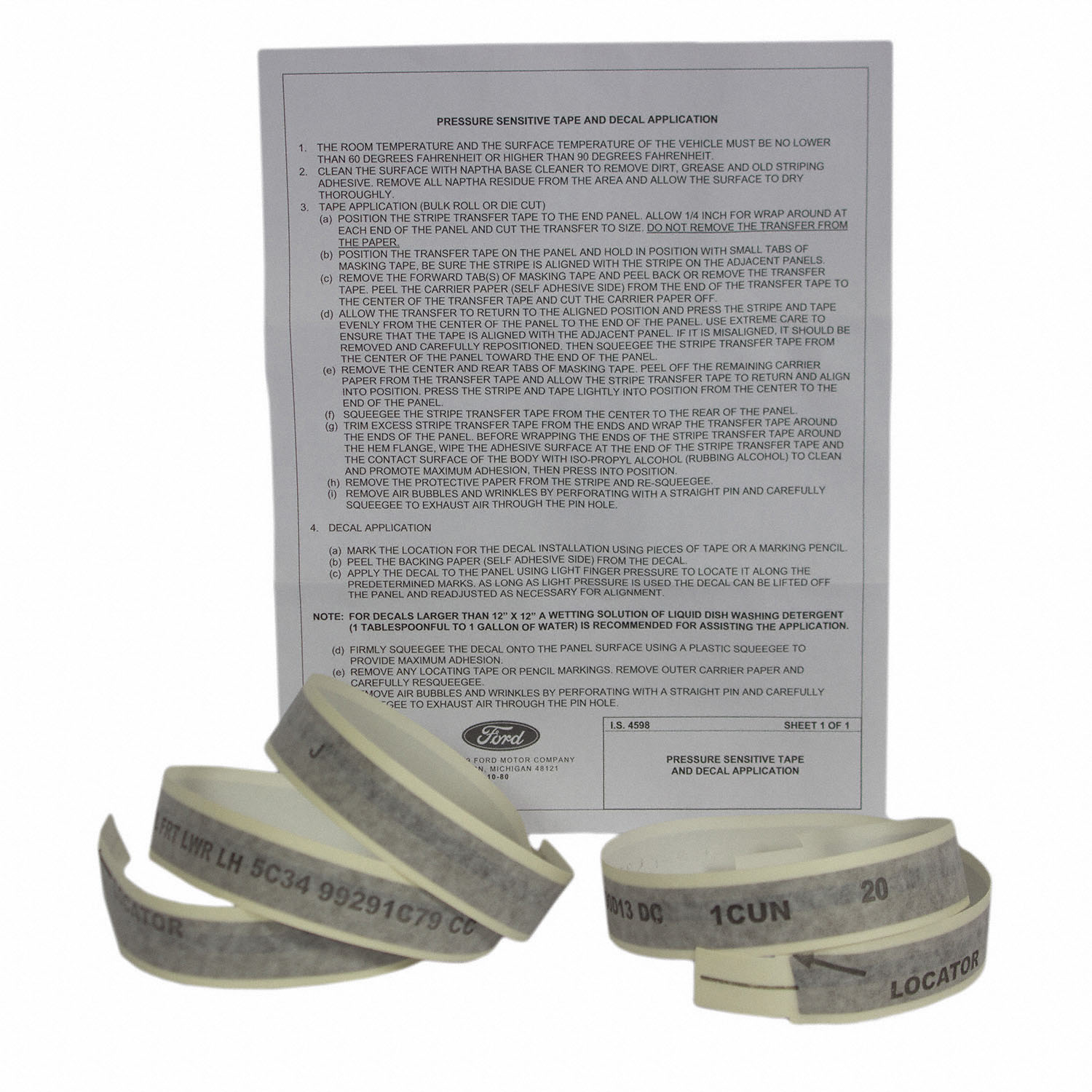 Body Decal Kit Stripe Sticker - Left | Parts | Ford.com