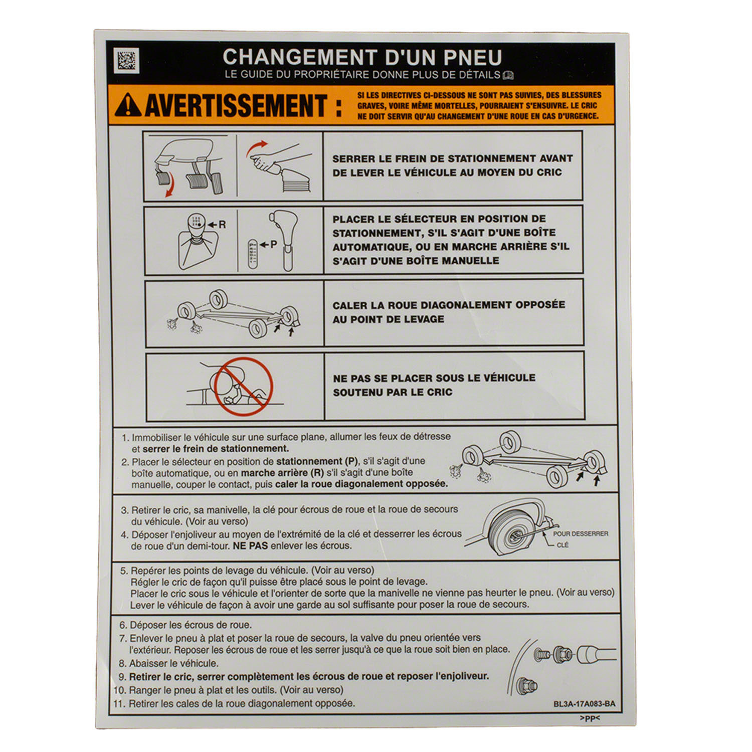 Engine Decal Jack Operation Sticker (SVT) | Parts | Ford.com