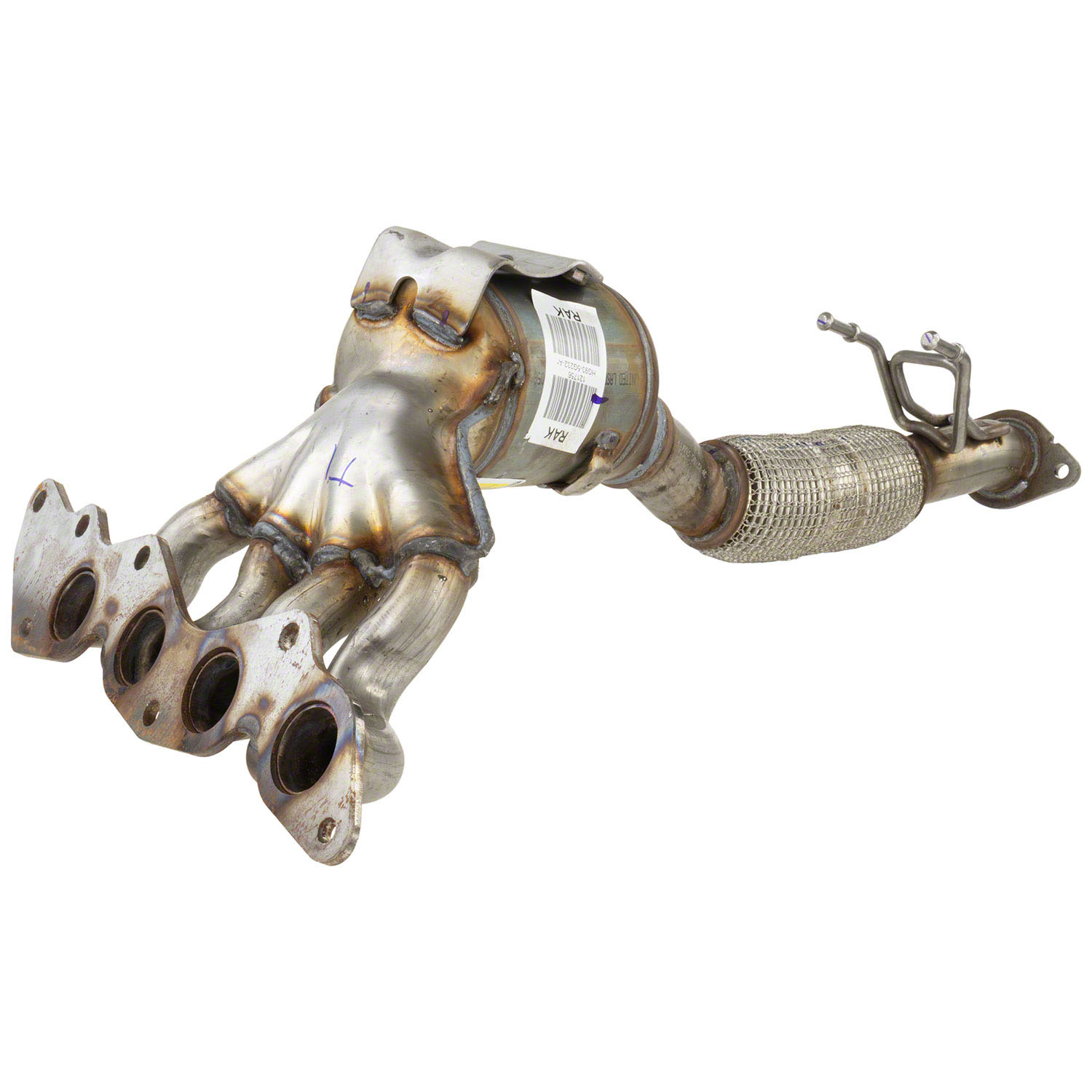 Catalytic Converter with Integrated Exhaust Manifold And Catalyst - 2 ...