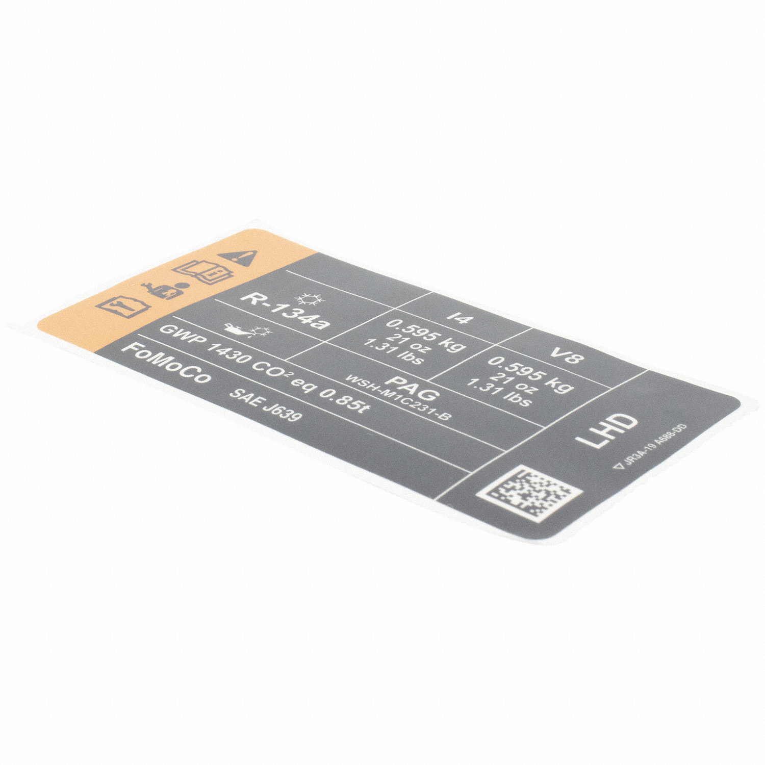 AIR CONDITIONING (A/C) System Information Label Decal | Parts | Ford.com